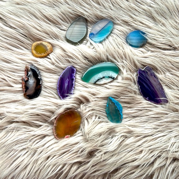 Art | 1 Piece Sliced Healing Crystalsgeodes | Poshmark
